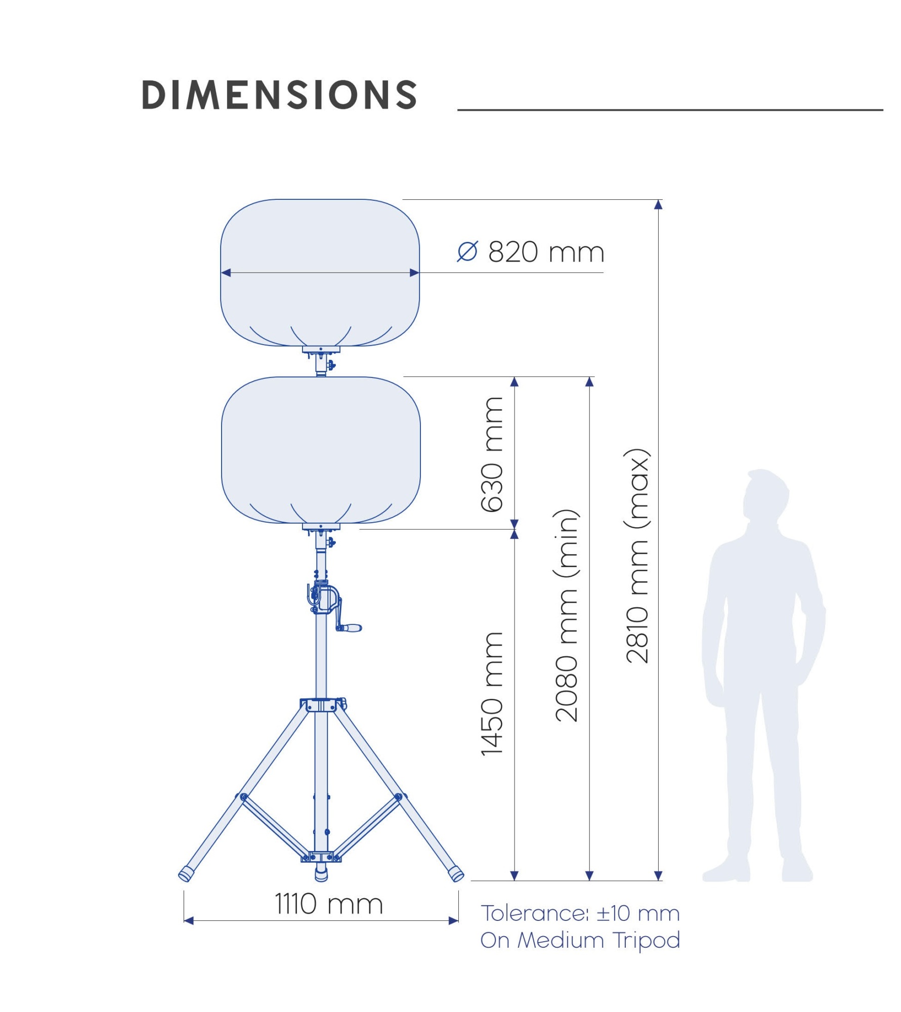 Woodway MIDI LED Balloon Light - Woodway Engineering